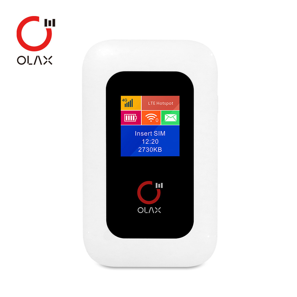 1x1 MIMO 4g Lteの移動式広帯域のWifiの無線ルーターの携帯用MifiのホットスポットLCDの表示